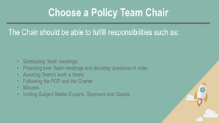 Steps for Rolling out a Policy Management Process | PPTX