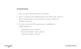 Policy, Implementation, and Effectiveness of School Learning Plans ...