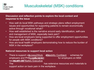 Policy in action on Health and Work | PPTX
