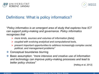 Keynote Speech: Policy Informatics | PPT