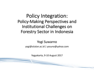 Policy integration | PDF | Political Issues & policy | Politics