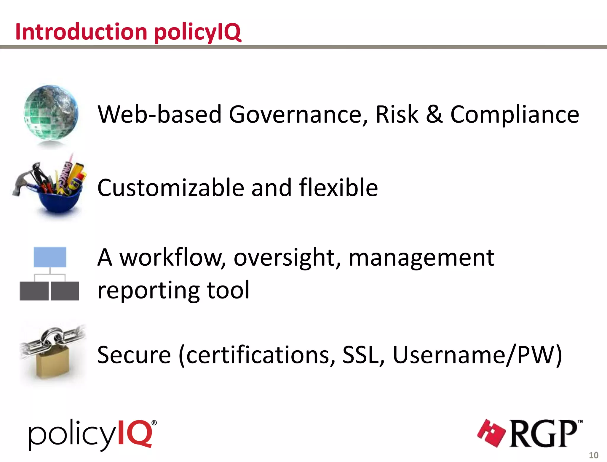 policyIQ for COSO 2013 Internal Control - Integrated Framework | PPT