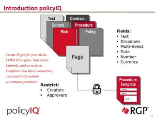 policyIQ for COSO 2013 Internal Control - Integrated Framework | PPT