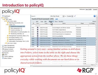 policyIQ for COSO 2013 Internal Control - Integrated Framework | PPT