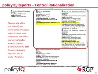 policyIQ for COSO 2013 Internal Control - Integrated Framework | PPT