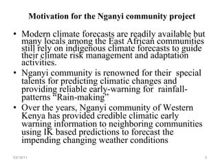 Maria Onyango: Policy Issues in Integrating Indigenous Knowledge in ...