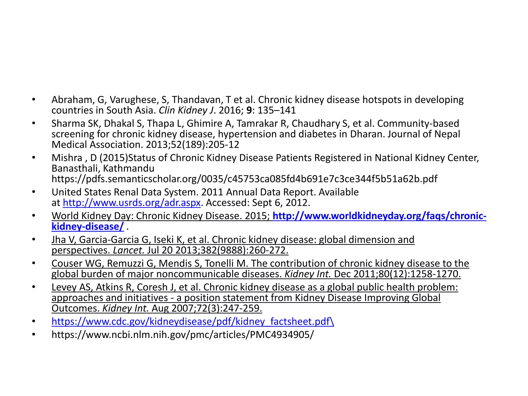 Policy on management of kidney disease in Nepal | PPTX