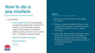 Pre-mortem tool | PDF
