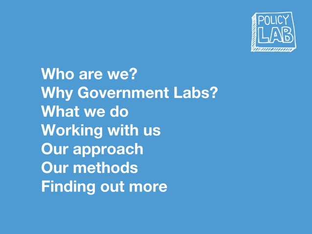 Introduction to the UK Policy Lab | PPTX