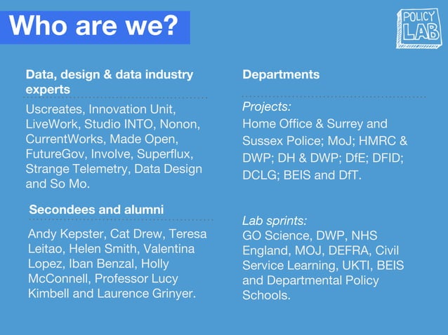 Introduction to the UK Policy Lab | PPTX