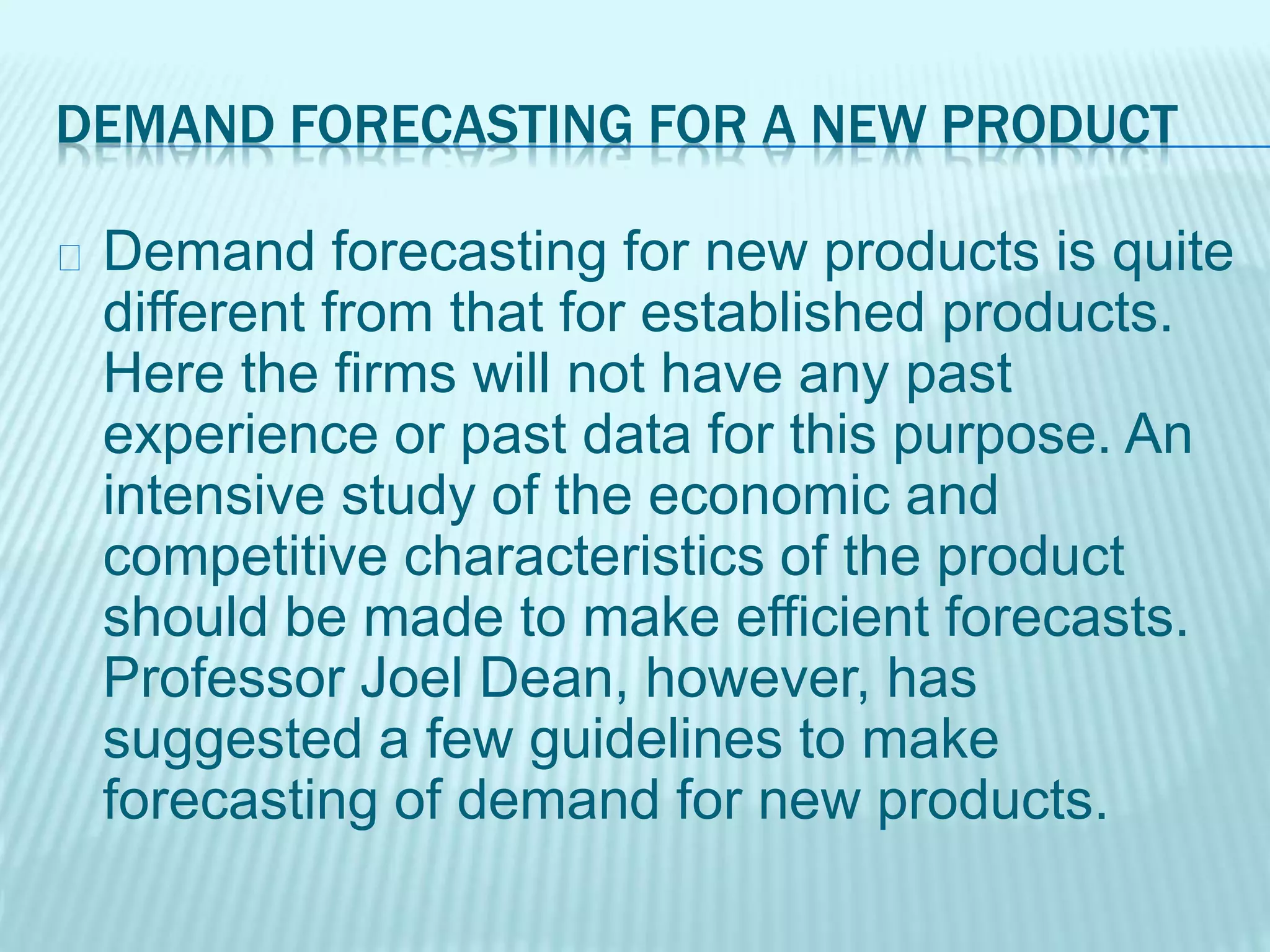 Product policy, Product Life cycle & New Product Demand Forecasting ...