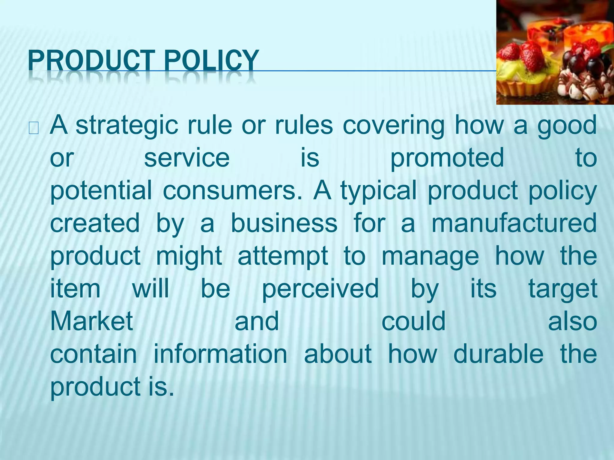 Product policy, Product Life cycle & New Product Demand Forecasting ...