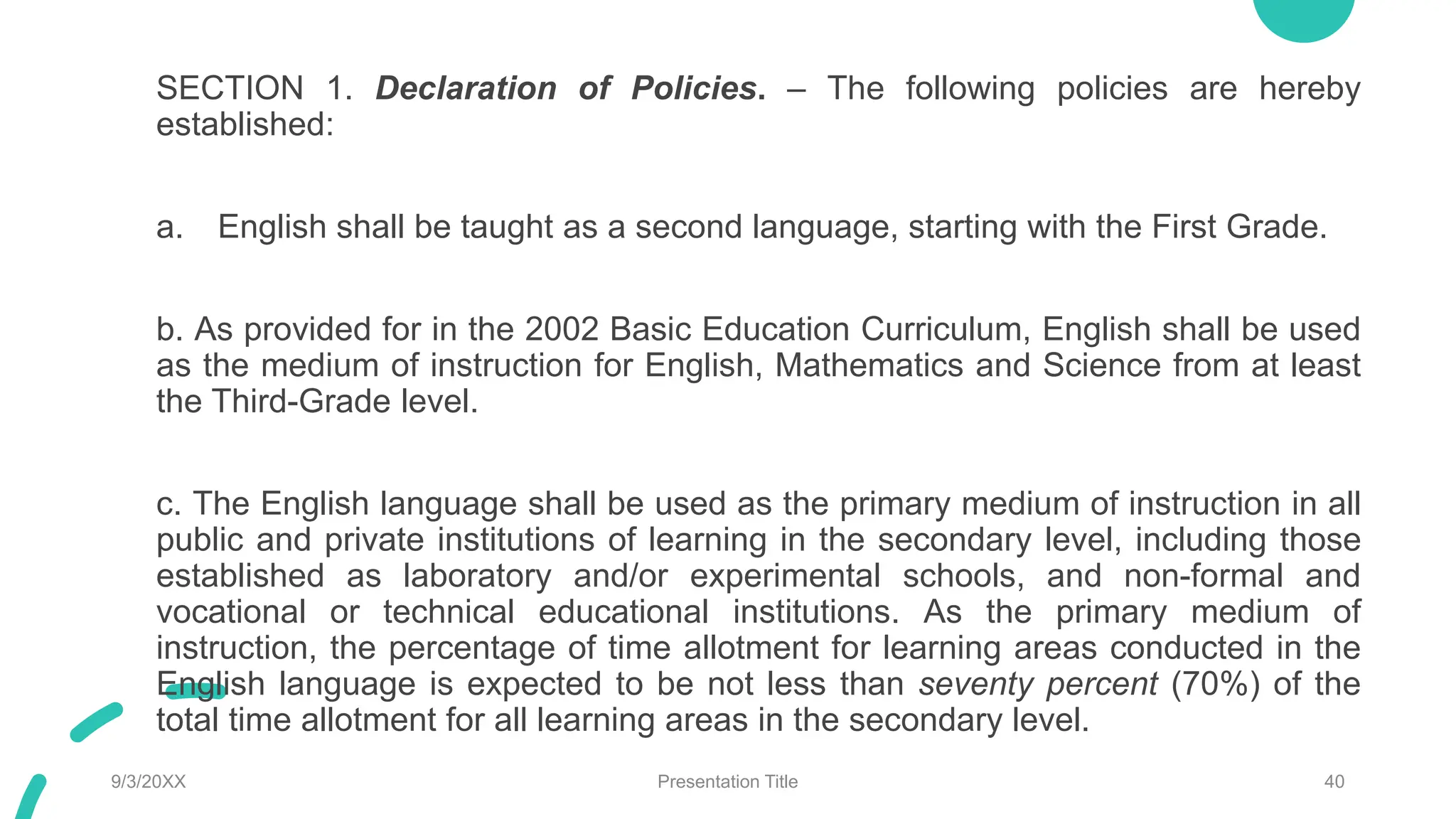 Policy Making in Education - A summary and guide | PPTX