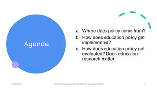Policy Making in Education - A summary and guide | PPTX