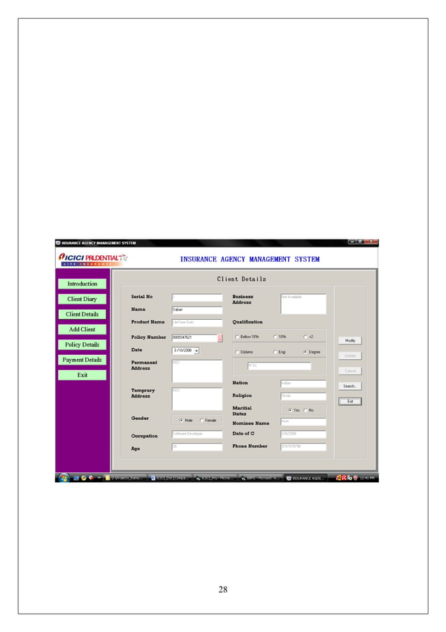 Policy management system project report.pdf | Operating Systems | Computer Software and Applications