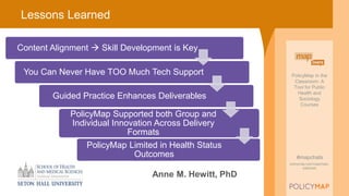 PolicyMap in the Classroom (2017) - Dr Anne Hewitt | PPT