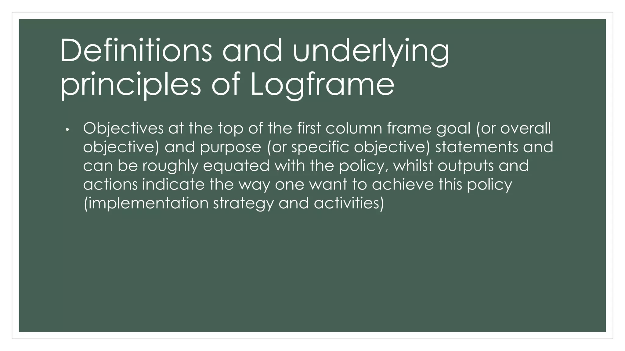 Policy objectives | PPTX