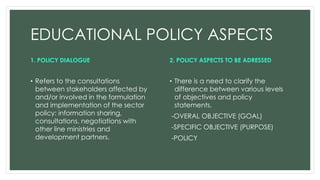 Policy objectives | PPTX