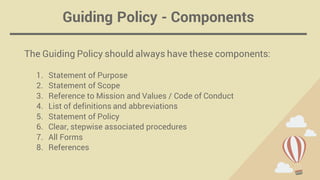 [WEBINAR] Policy on Policies | PPT