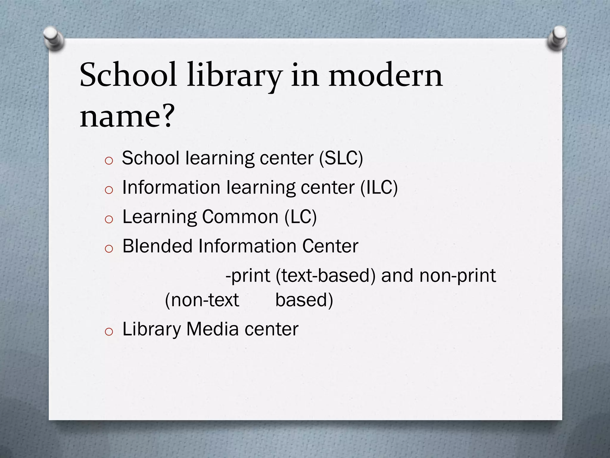 Policy on school library establishment, improvement, | PDF