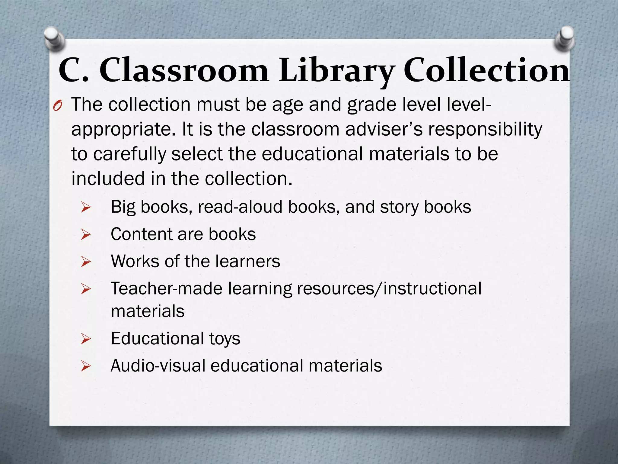 Policy on school library establishment, improvement, | PDF