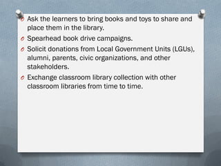 Policy on school library establishment, improvement, | PDF