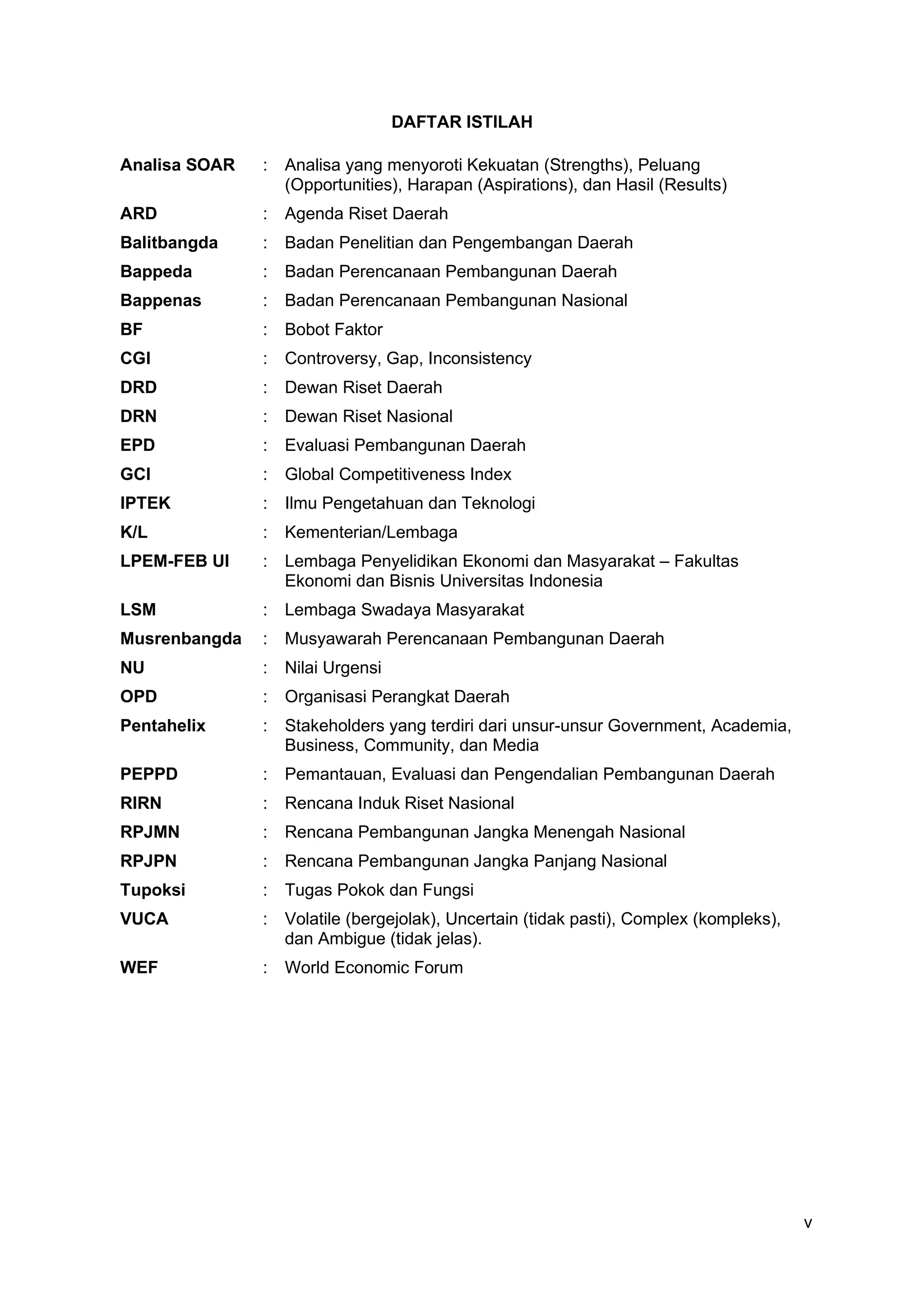 Policy Paper JFP Utama Bappenas: "Optimalisasi Peran Dewan Riset Daerah ...
