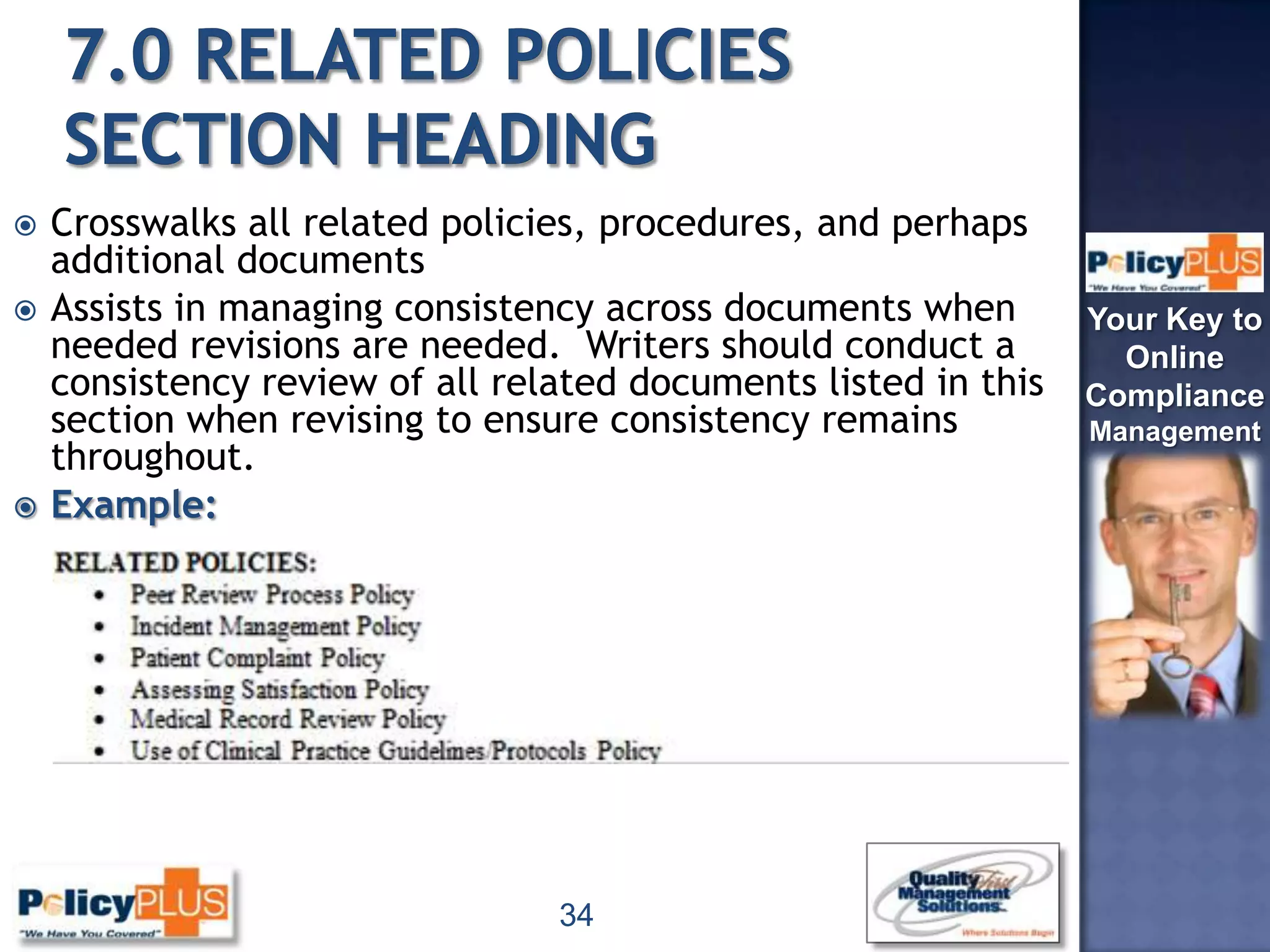 PolicyPLUS Webinar - Effective Policy Writing and Management | PPTX