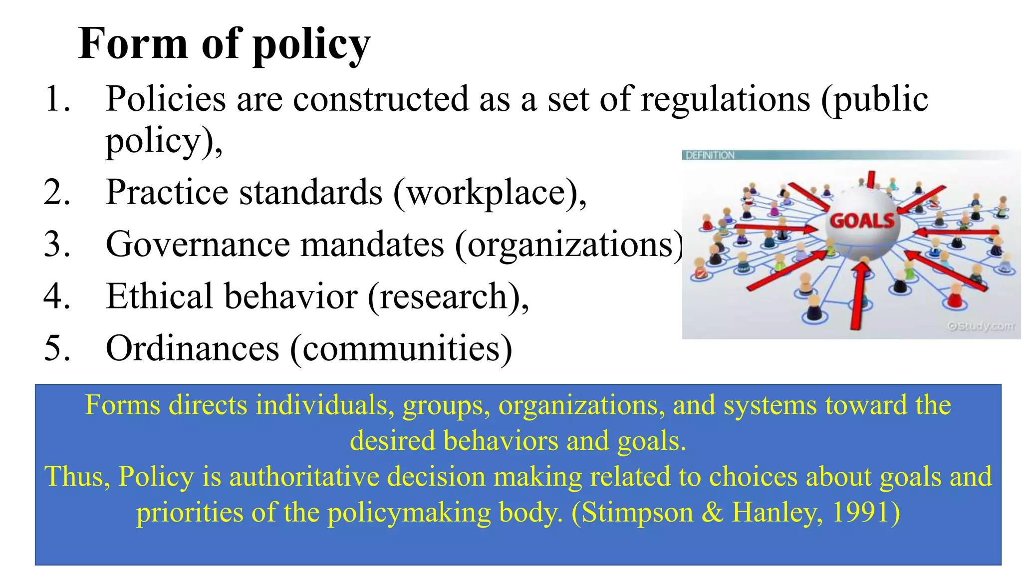 Policy, politics and nursing | PPTX