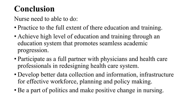 Policy, politics and nursing | PPTX