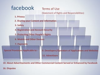 Facebook terms and conditions | PPTX
