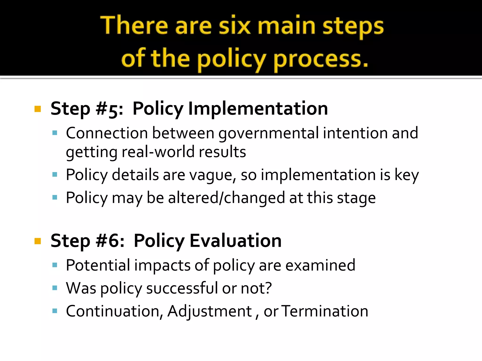Policy Process | PPTX