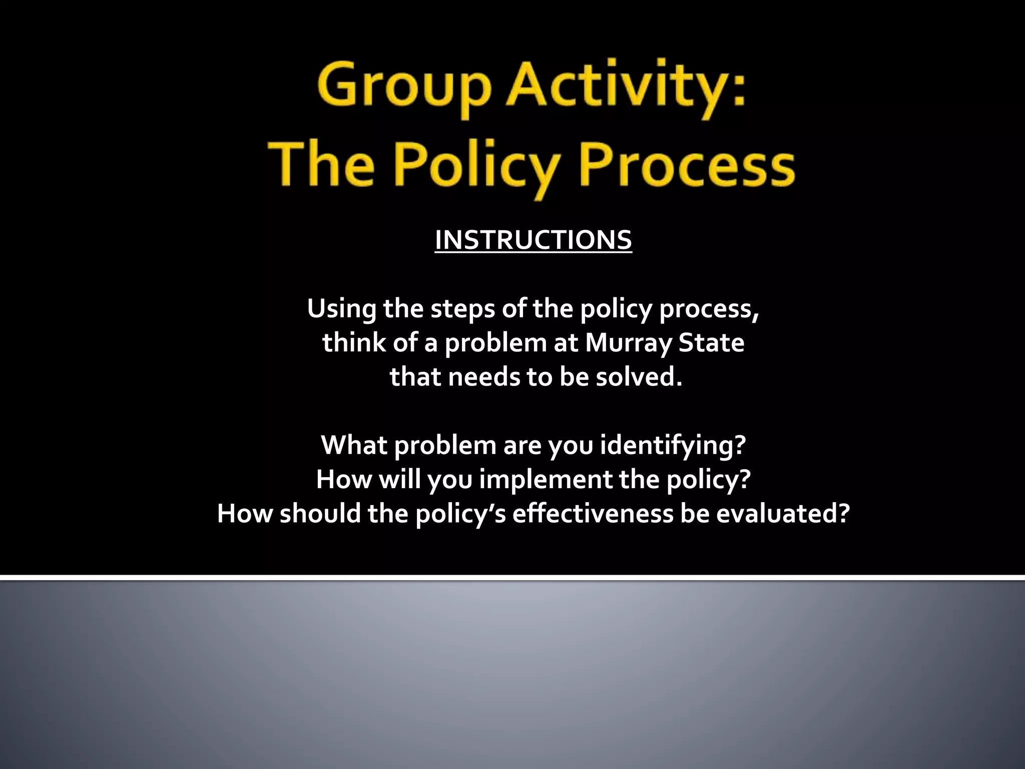 Policy Process | PPTX