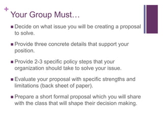 Policy proposal | PPTX