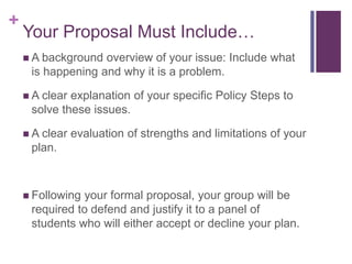 Policy proposal | PPTX