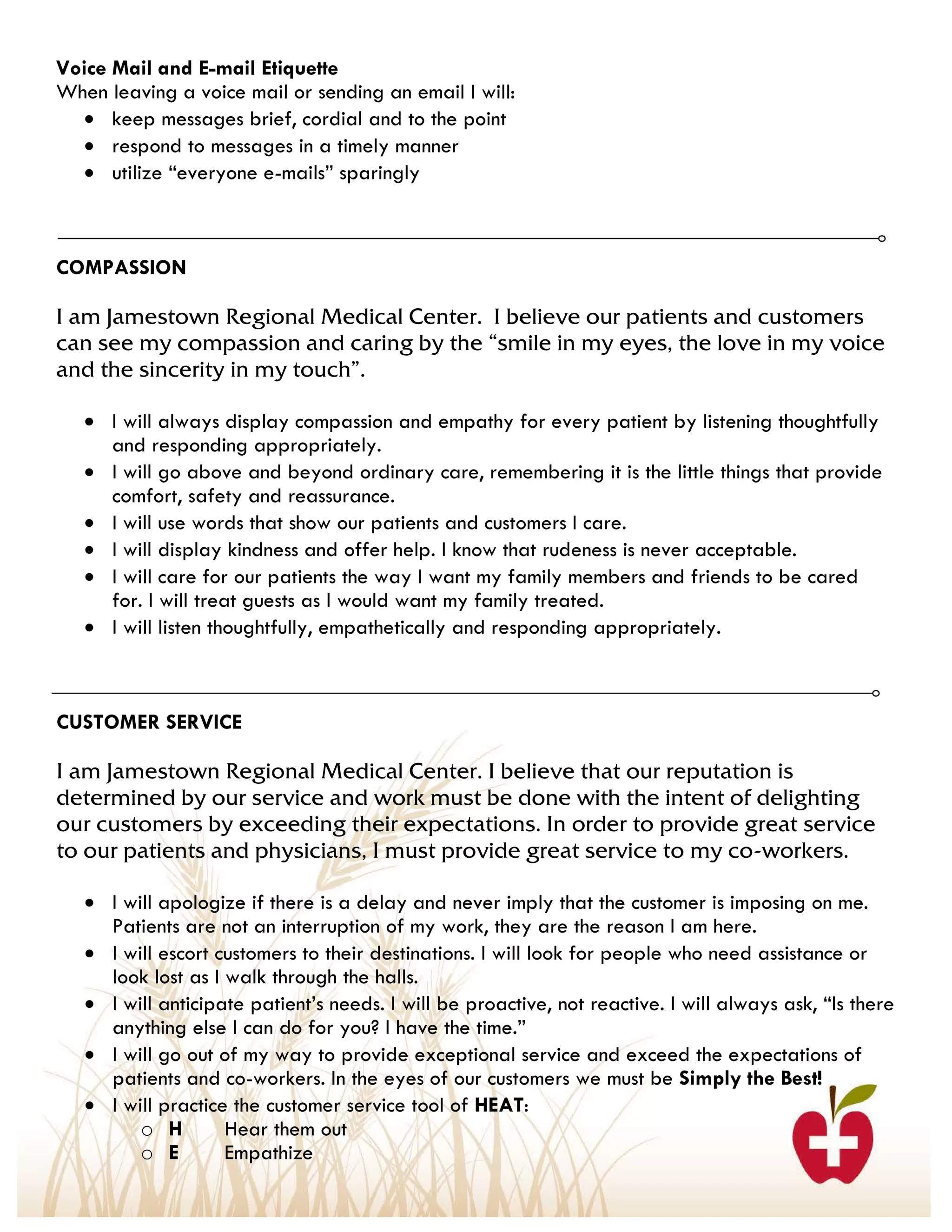 Policy standardsofbehavior | PDF