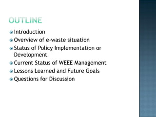 Policy Update on E-Waste in Malaysia | PDF