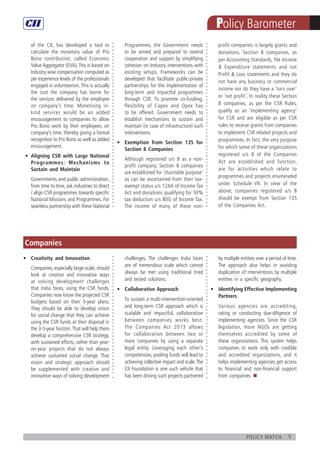 CII Policy Watch August Issue | PDF