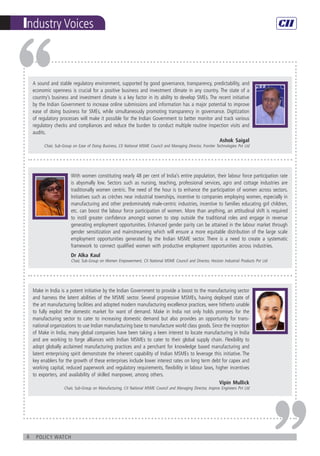CII Policy Watch: MSME | PDF
