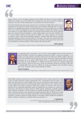 CII Policy Watch: MSME | PDF