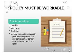 Policy Writing (1).pptx for the ISMS and risk assessment GRC | PPT