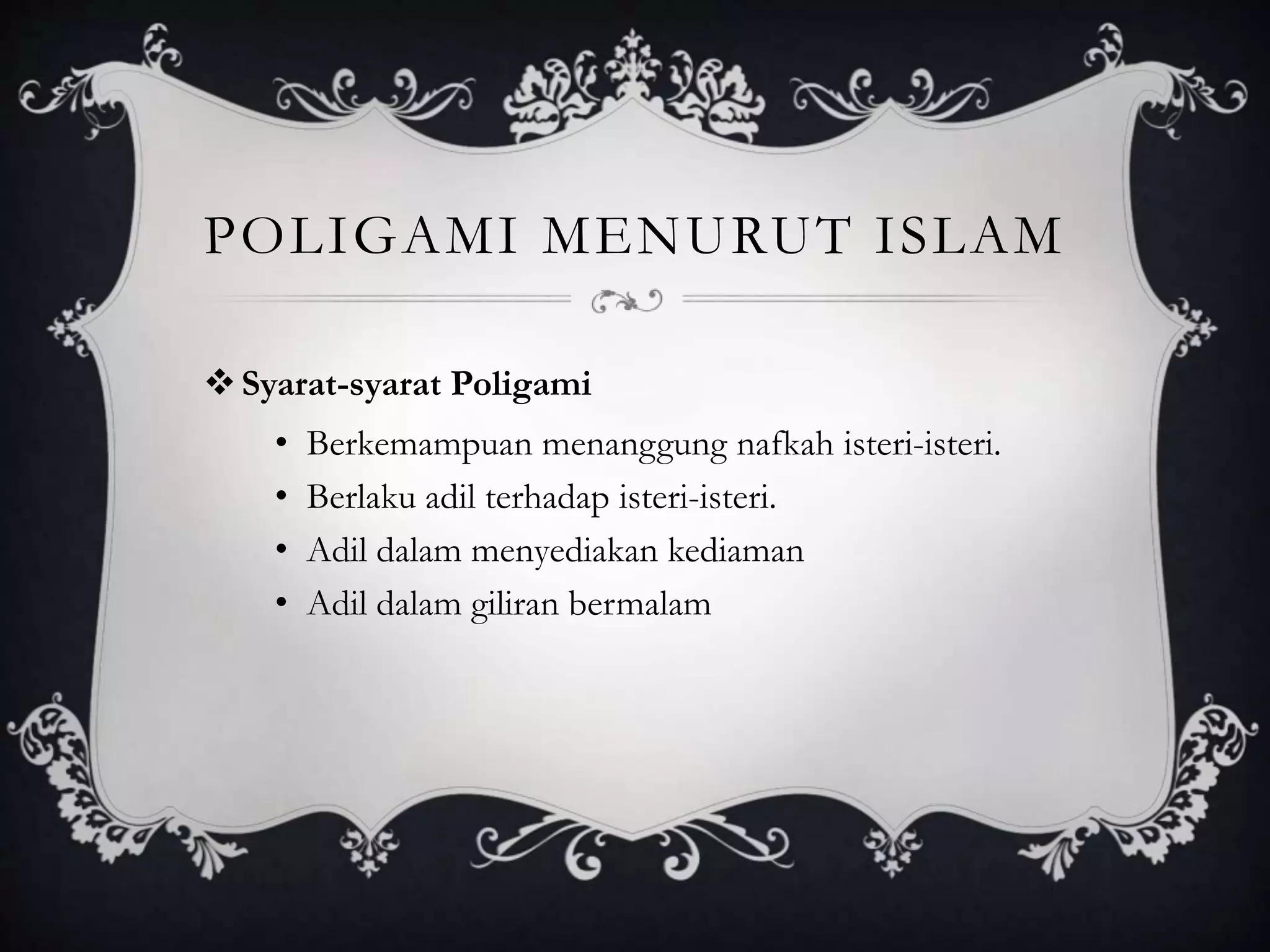 Isu-isu Kekeluargaan - Poligami | PPTX