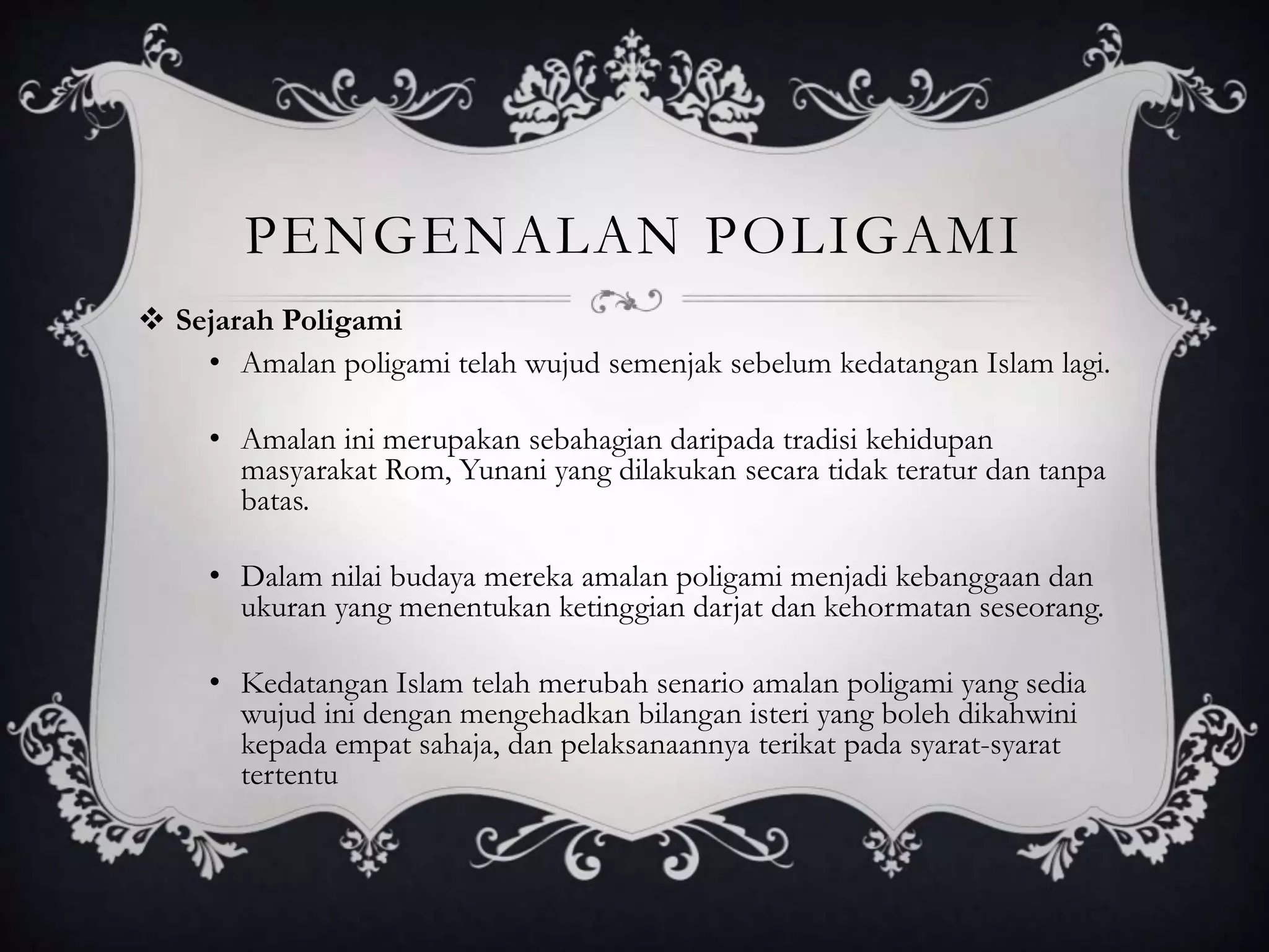 Isu-isu Kekeluargaan - Poligami | PPTX