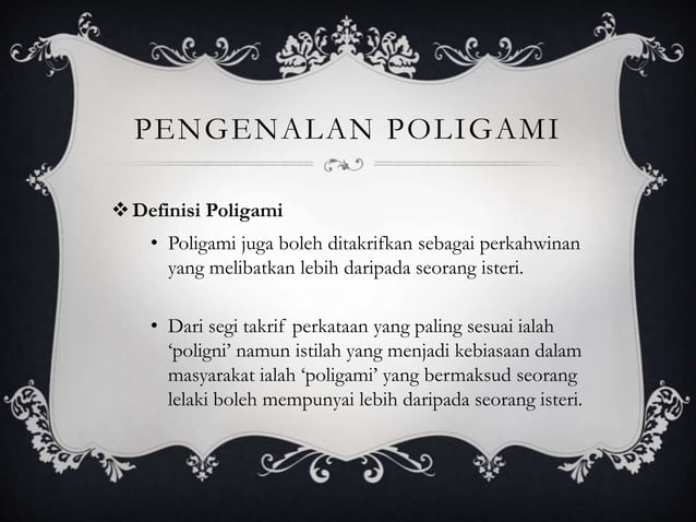 Isu-isu Kekeluargaan - Poligami | PPT
