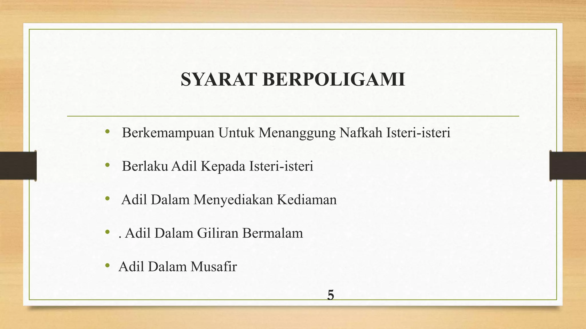 Poligami atau kahwin lebih | PPT