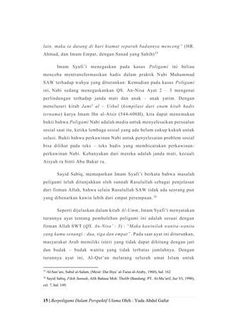 Poligami dalam perspektif ulama | PDF