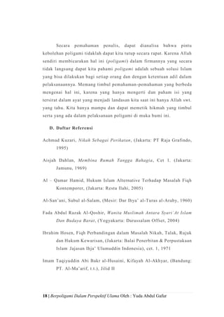 Poligami dalam perspektif ulama | PDF
