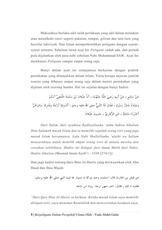 Poligami dalam perspektif ulama | PDF