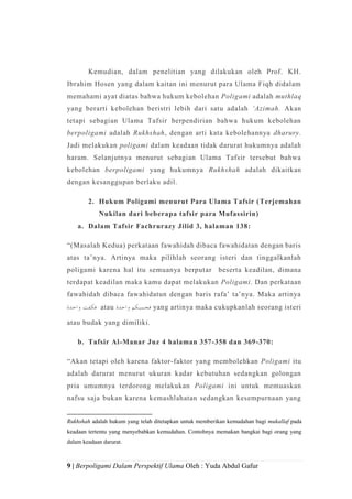 Poligami dalam perspektif ulama | PDF