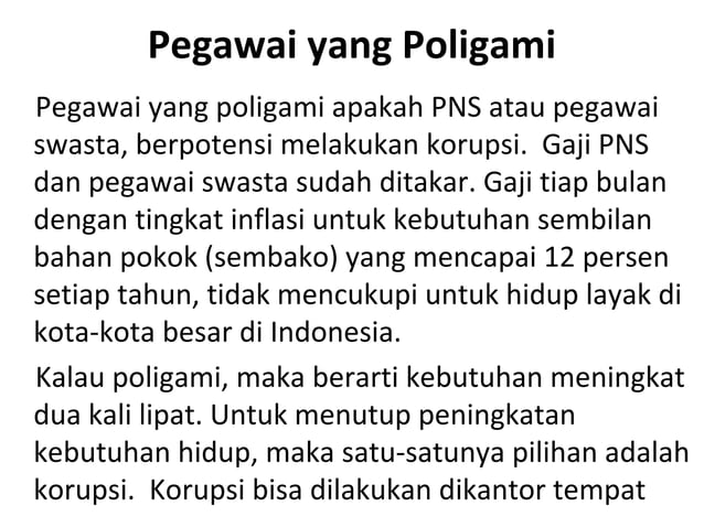 Musni Umar: Poligami dan Korupsi | PPT